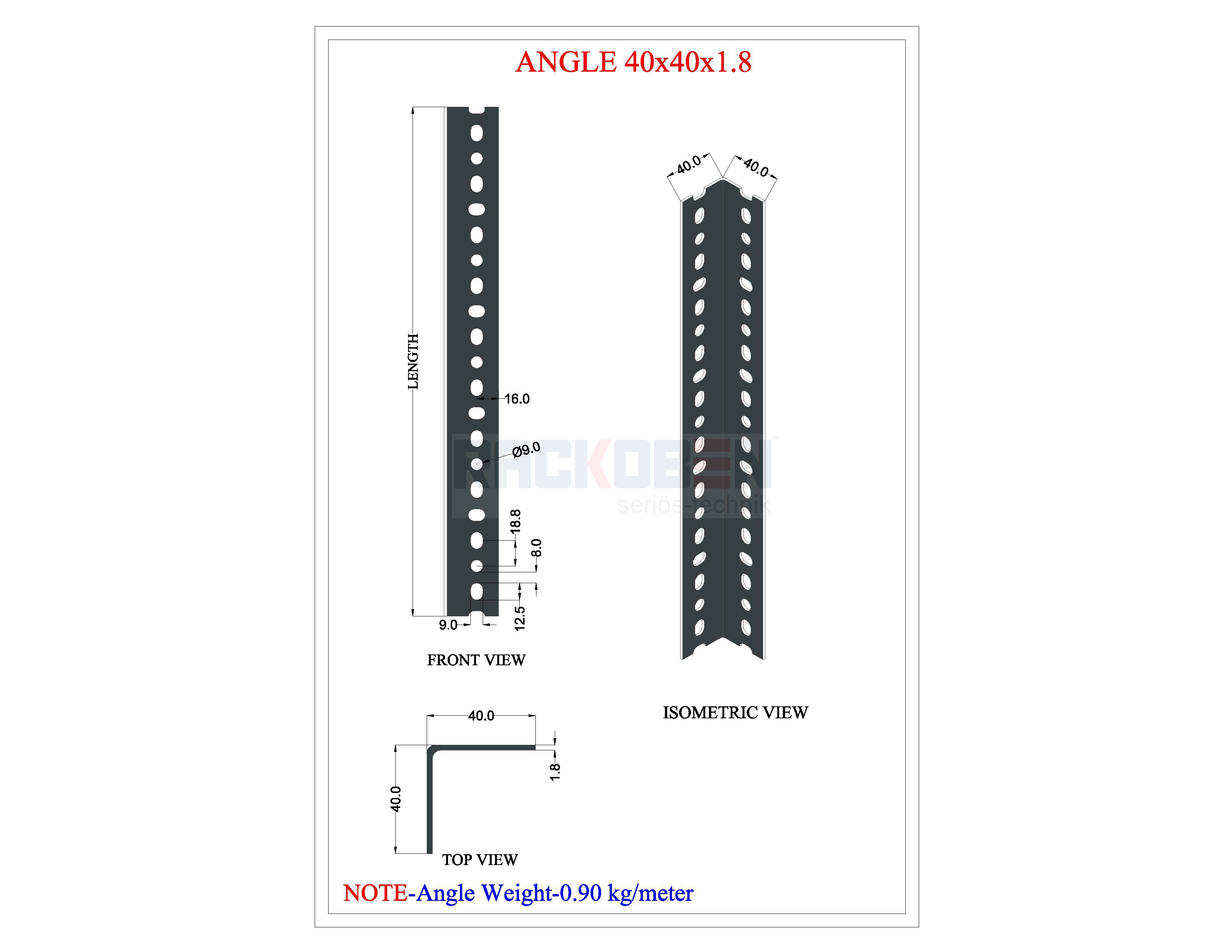 Slotted Angle Filing Racks 2100x900x300 Level 6